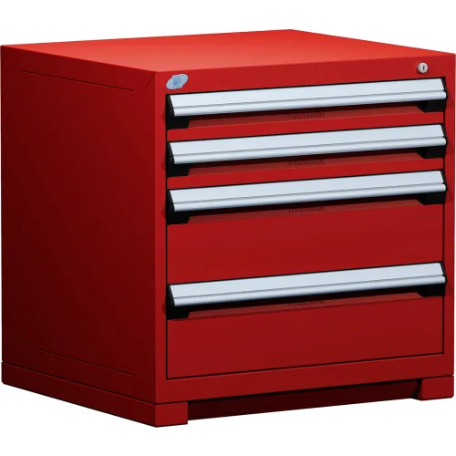 Rousseau Metal Heavy Duty Modular Drawer Cabinet 4 Drawer Bench High 30 ...