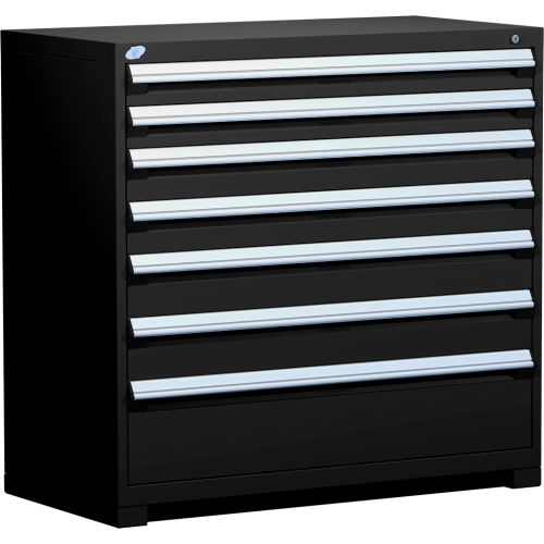 Rousseau Metal Heavy Duty Modular Drawer Cabinet 7 Drawer Counter High ...