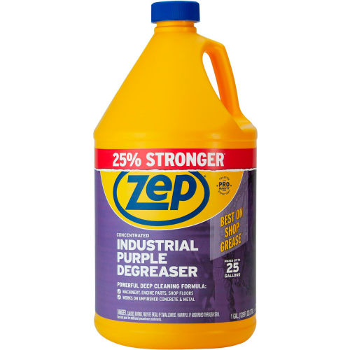 Zep Industrial Purple Cleaner & Degreaser Concentrate, Gallon Bottle, 4 ...