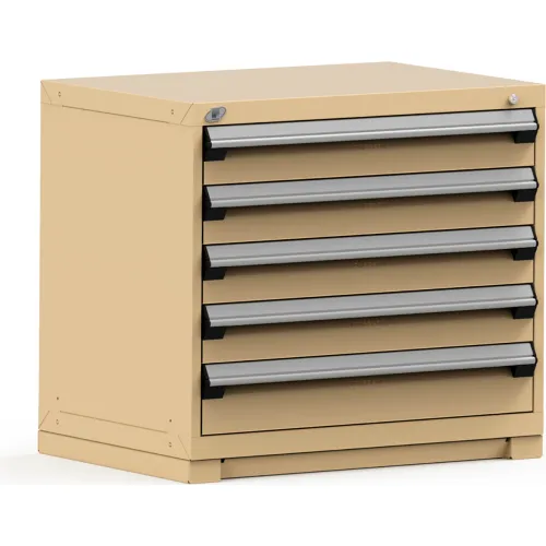Rousseau Modular Storage Drawer Cabinet 36x24x32, 5 Drawers (2 Sizes) w ...