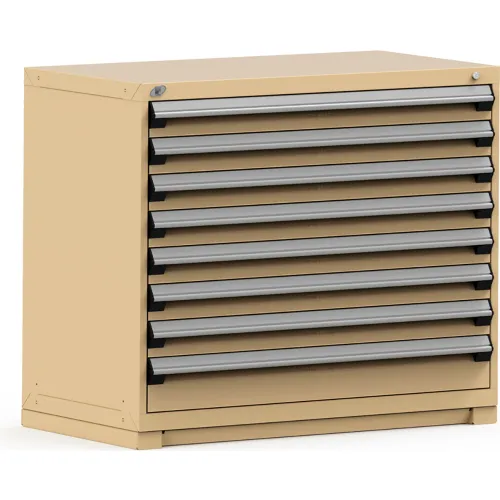 Rousseau Modular Storage Drawer Cabinet 48x24x40, 8 Drawers (2 Sizes) w ...