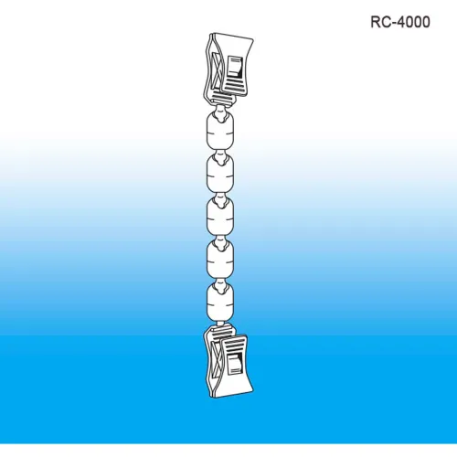 Flexible Double Roto Clip, 6" - Pkg Qty 25