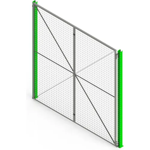 Wirecrafters - RackBack® Wire Mesh Pallet Rack Enclosure - Hinged Door ...