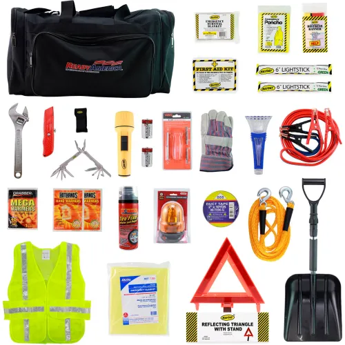 Ready America® Auto Deluxe Emergency Response Kit, 1 Person Duffle Bag ...