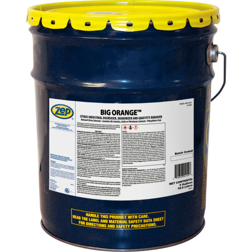 Zep Big Orange Liquid Citrus Solvent Degreaser, 5 Gallon Pail