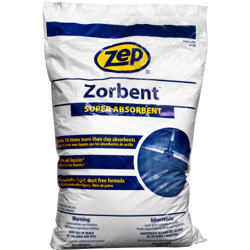 Zep Zorbent, 1 Cubic Ft Bag, Mild Scent