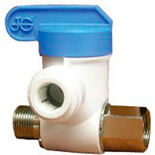 John Guest 3/8'' Polypropylene Angle Stop Push-Fit Adapter Valve