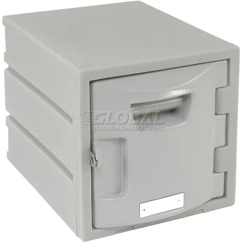 Remcon Plastics 1-Tier 1 Door Modular Plastic Locker, 12"W x 15"D x 12 ...