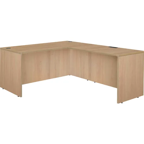 Regency Legacy Executive L-Shaped Desk Shell, 66"W x 77"D x 29"H, Noble Oak