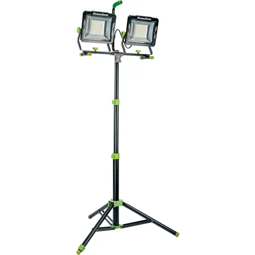 Power Smith™ Dual Head LED Work Light w/ Tripod, 30000 Lumens, Black
