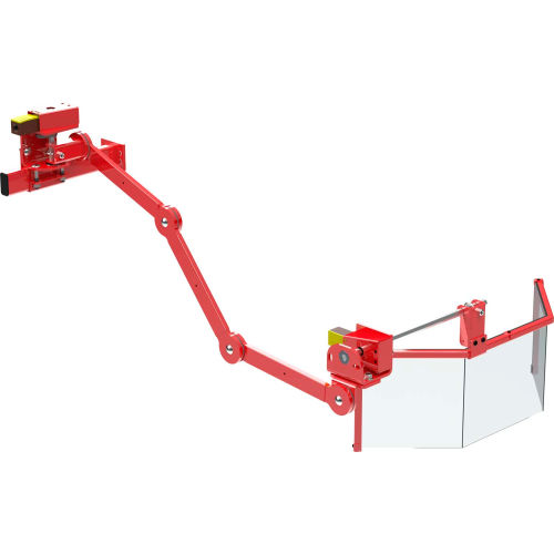 Rockford Systems Machine Shield, 3-Sided, 24" x 9" x 6-1/2", 36" Reach ...