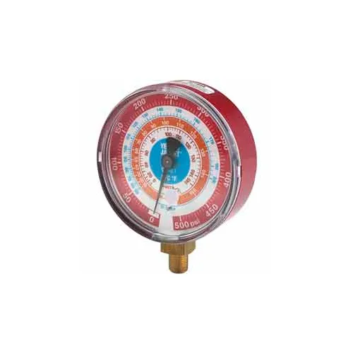 Red Pressure Gauge R-134A, R-404A, R-407C 3-1/8"