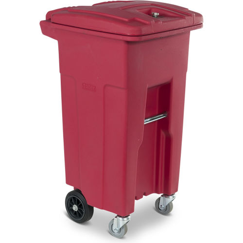 Toter Regulated Medical Waste Cart With Bio Hazard Logo and Casters, 32 ...