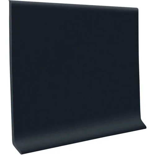 Thermoplastic Rubber Wall Base 6" x 48" Black