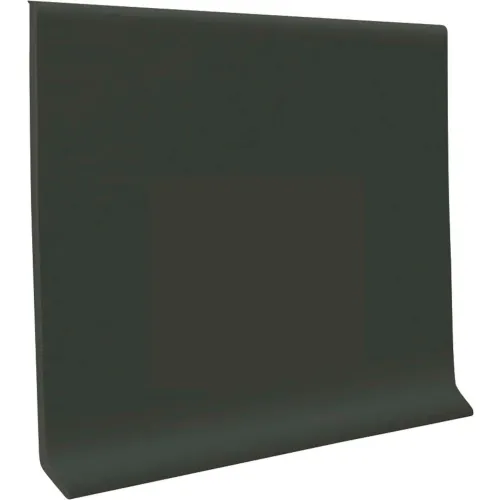 Thermoplastic Rubber Wall Base 6" x 48" Black Brown