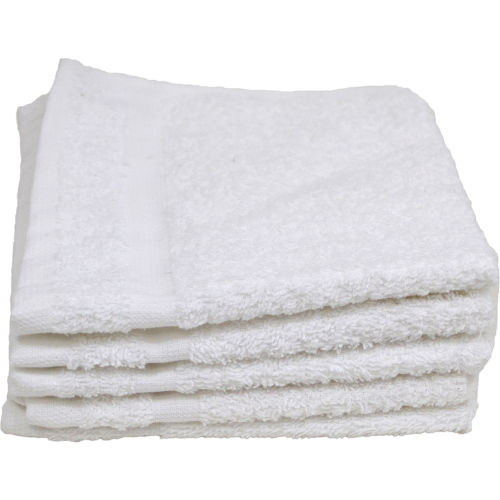 R&R Textile - Hotel Basics Wash Cloth - 12" x 12" - White - 12 Pack