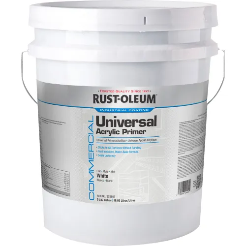 Rust-Oleum® Universal Acrylic Primer, 5 Gallon Pail, Flat White