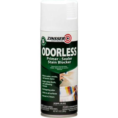 Zinsser® Odorless Oil-Base Stain Blocker Spray, White 13 oz. Can - 3959 ...