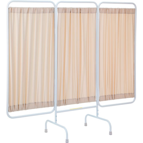 R&B Wire Antimicrobial 3 Panel Medical Privacy Screen, 81"W x 69"H ...