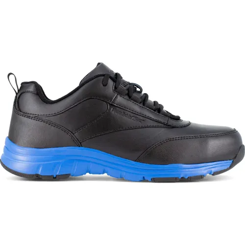 Reebok® RB4830 Men's Ateron Black and Blue Sport Oxford, Black/Blue ...