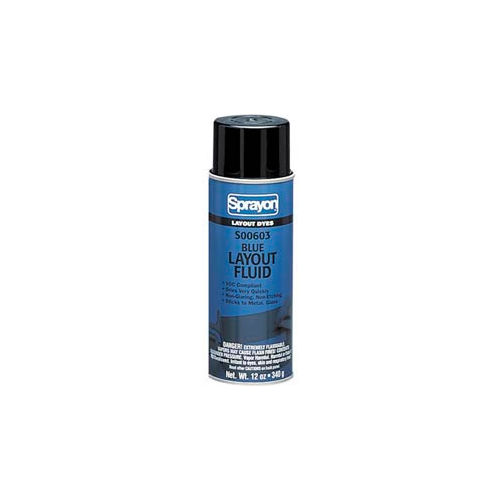 Sprayon SP603 Blue Layout Dye, 12 oz. Aerosol Can - SC0603000 - Pkg Qty 12