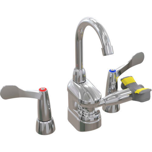 Bradley Deck-Mount Swing-Activated Faucet/Eyewash Unit, Wrist Blade ...