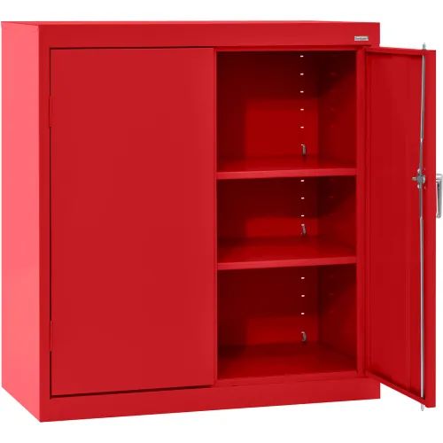 Sandusky® Classic Counter Height Storage Cabinet, 36"W x 18"D x 36"H ...