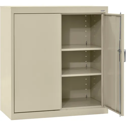 Sandusky® Classic Counter Height Storage Cabinet, 36"W x 18"D x 36"H ...