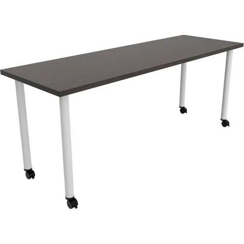 Safco® Jurni Multi-Purpose Table with Post Legs & Casters, 72"L x 24"W ...