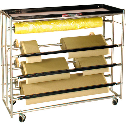 Keysco Mobile Prep Station, Steel, 48"W x 18"D x 43"H, 300Lbs Capacity