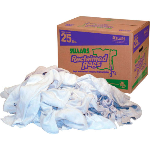 Reclaimed Rags - White Fleece, 25 Lbs. 99203