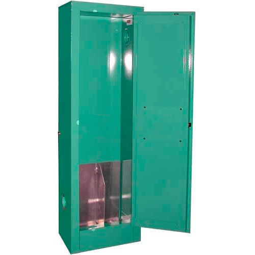 Securall® 2, D & E Cylinder, Vertical Medical Gas Cabinet, 14"W x 9"D x ...