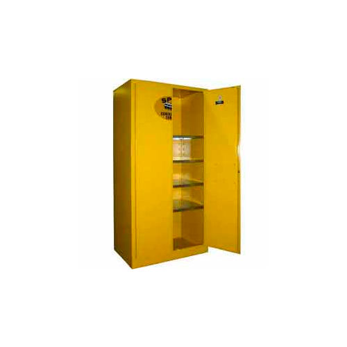 Securall® 36x24x72 Flammable Spill Containment Cabinet Yellow
