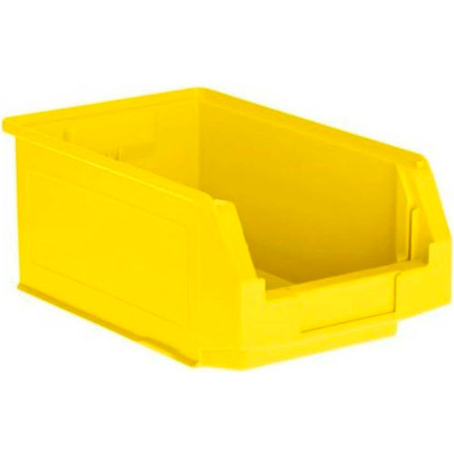 SSI Schaefer LF140806.0YL1 - 8 x 14 x 6 LF Hopper Front Plastic Stacking Bin, Yellow,