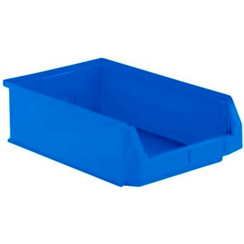 SSI Schaefer LF201206.0BL1 - 12 x 20 x 6 LF Hopper Front Plastic Stacking Bin, Blue,