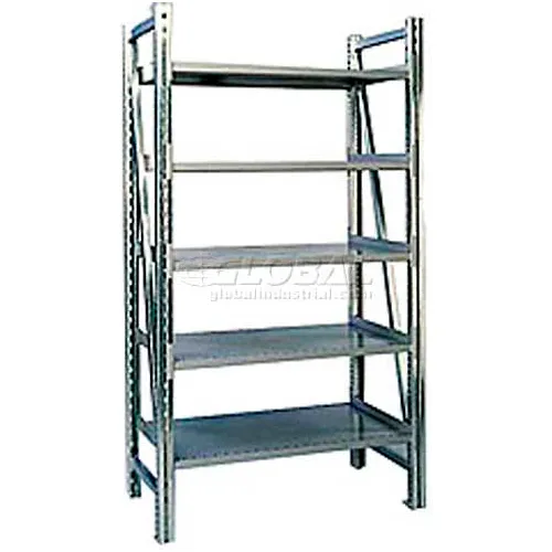Steel Pick Shelving, 5 Level, Single, Straight, 78"H x 50"W x 24"D, Starter