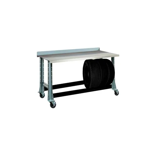 Tire Cart w/ Stainless Steel Bench Top 54-1/2"W x 25-5/8"D x 41"H ...