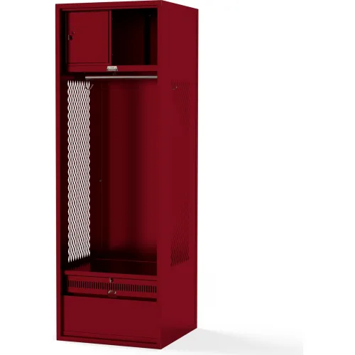 Penco® Framed Vented Stadium Locker, Security Box, Footlocker, 24"Wx18 ...