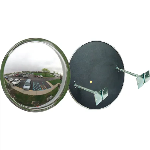DomeVex® Round Acrylic Convex Mirror, Indoor/Outdoor, 16" Dia., 180 ...