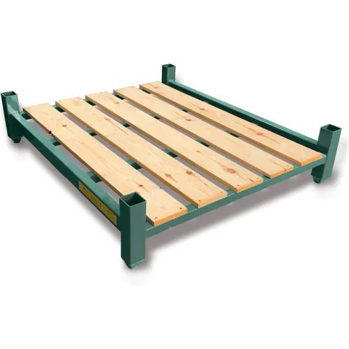 Steel King® Stack Rack Base, Wood Deck, 60"W x 48"D x 8"H, 4000 lb ...
