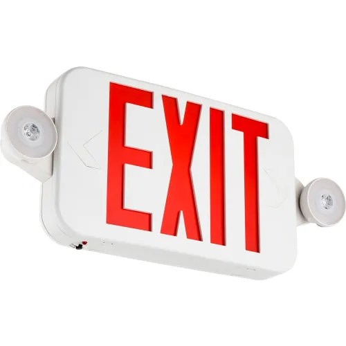 Sunlite® LED Emergency Exit Sign with 90 Minute Battery Power Back-Up ...