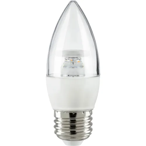 Sunlite® LED B13 Torpedo Clear Light Bulb, E26 Base, 7W, 500 Lumens ...