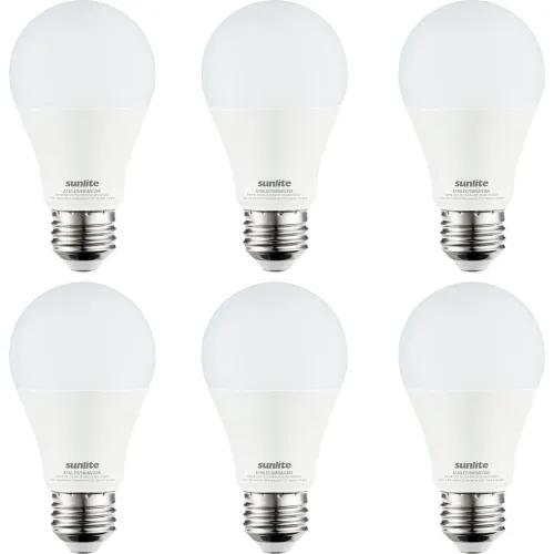 Sunlite® LED A19 Light Bulb, E26 Base, 9W, 810 Lumens, 3000K, Warm ...