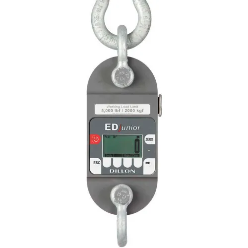 Dillon EDjr-5T Edjunior Dynamometer with Shackles, 10,000 lb x 10 lb