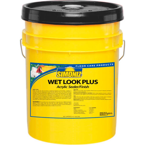 Simoniz® Wet Look Plus Acrylic Floor Sealer/Finish, 5 Gallon Pail ...