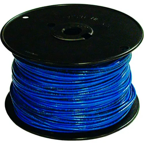Southwire 27035501 TFFN 16 Gauge Building Wire, Stranded Type, Blue ...