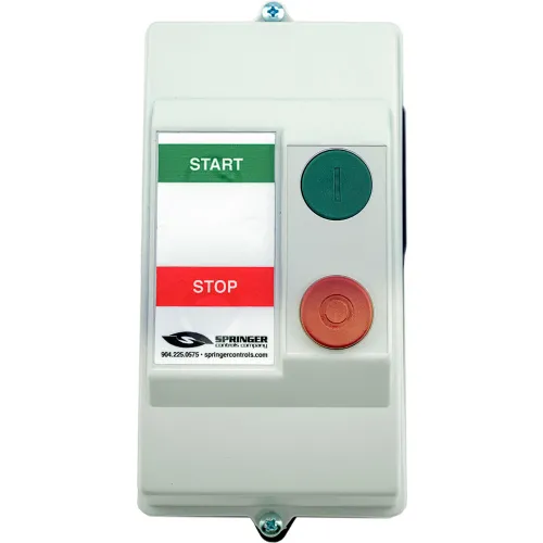 NEMA 4X Enclosed Motor Starter, 16A, 3PH, Remote Start Terminals, Start ...