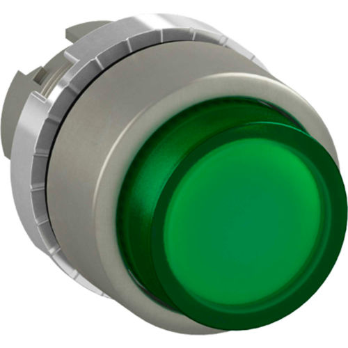 ABB Illuminated Push Button, 22mm, Green, Extended Style