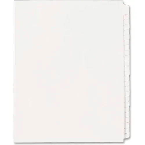 Avery Collated Blank Side Tab Divider, Blank, 8.5"x11", 25 Tabs, White ...