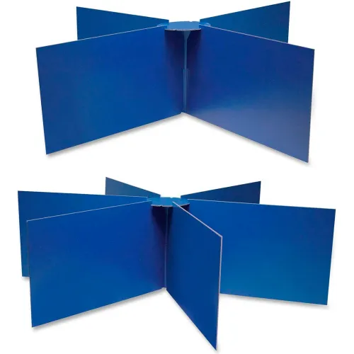 Pacon Round Table Privacy Board, 48"x14", Blue